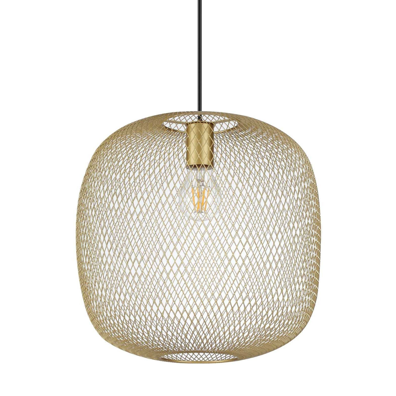 Elias Metal Net Pendant Light, Gold – Dubbo Lighting Centre