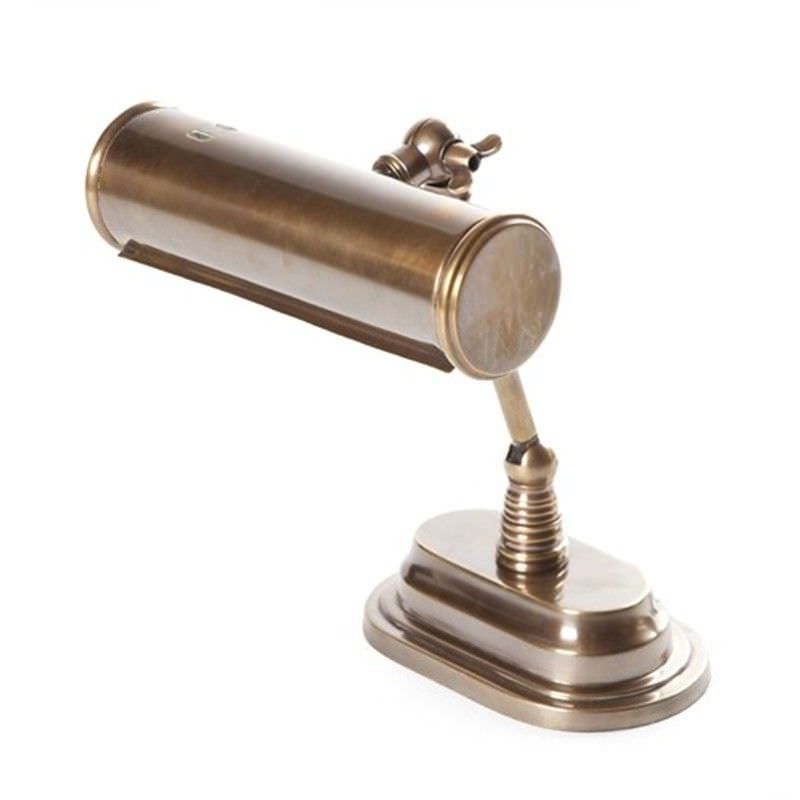 Carlisle Metal Bankers Table Lamp - Brass – Dubbo Lighting Centre