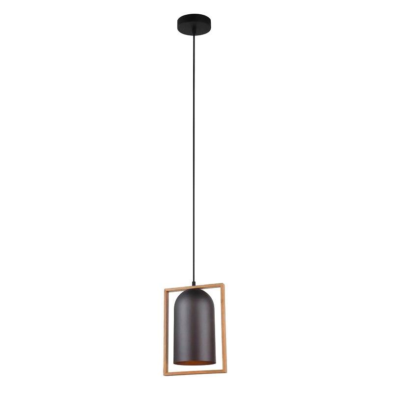 Swing Iron & Wood Pendant Light, Oblong, Black – Dubbo Lighting Centre