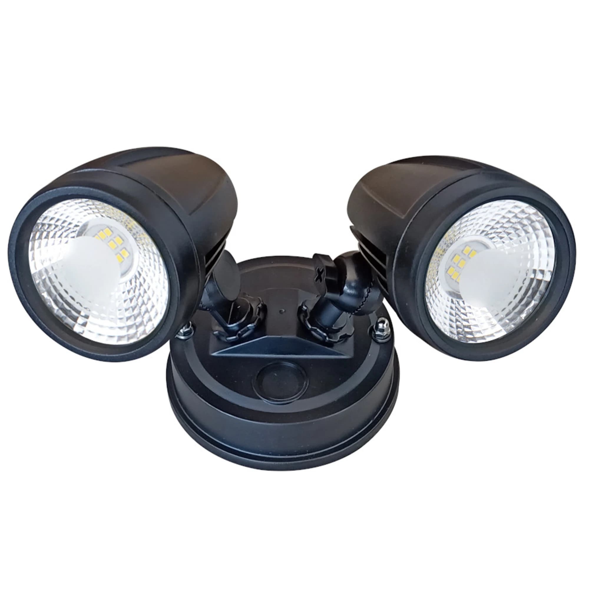 Telbix Illume Twin Exterior Security Spotlight | Black – Dubbo Lighting ...
