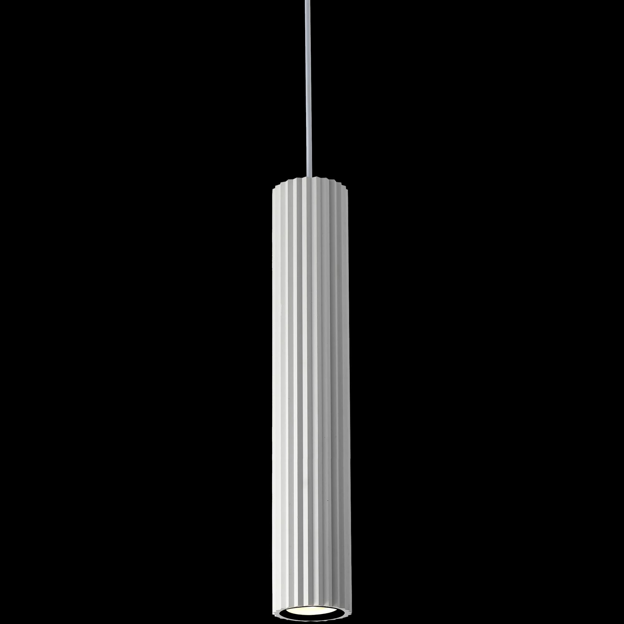 Calibo Canary Fluted 500mm Pendant | White – Dubbo Lighting Centre